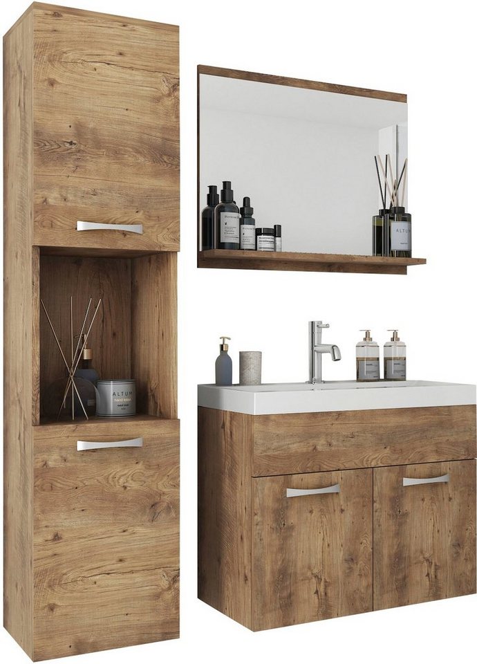 Welltime Badmöbel Set Lorca Set L Lorca 60cm Waschbecken Unterschrank
